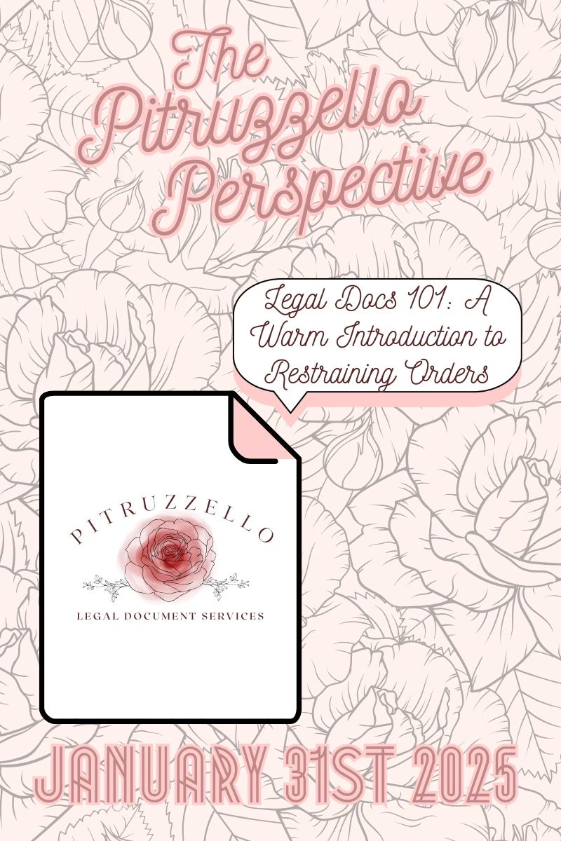Legal Docs 101 A Warm Introduction To Restraining Orders